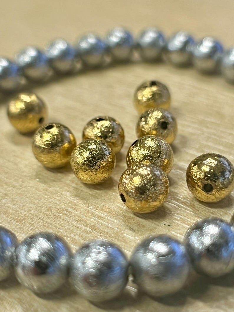 Gibeon Meteorite Bead: 18k Yellow Gold Plated, Cosmic Jewelry - Etsy