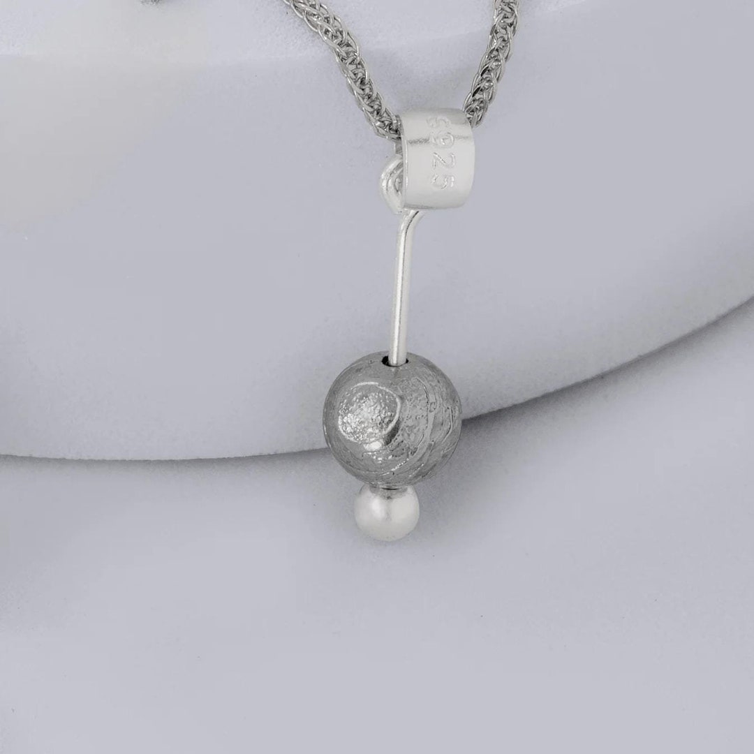 Meteorite Bead Necklace - Etsy