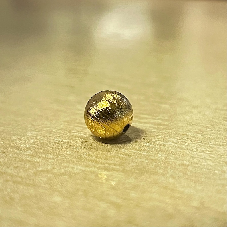Gibeon Meteorite Bead: 18k Yellow Gold Plated, Cosmic Jewelry - Etsy