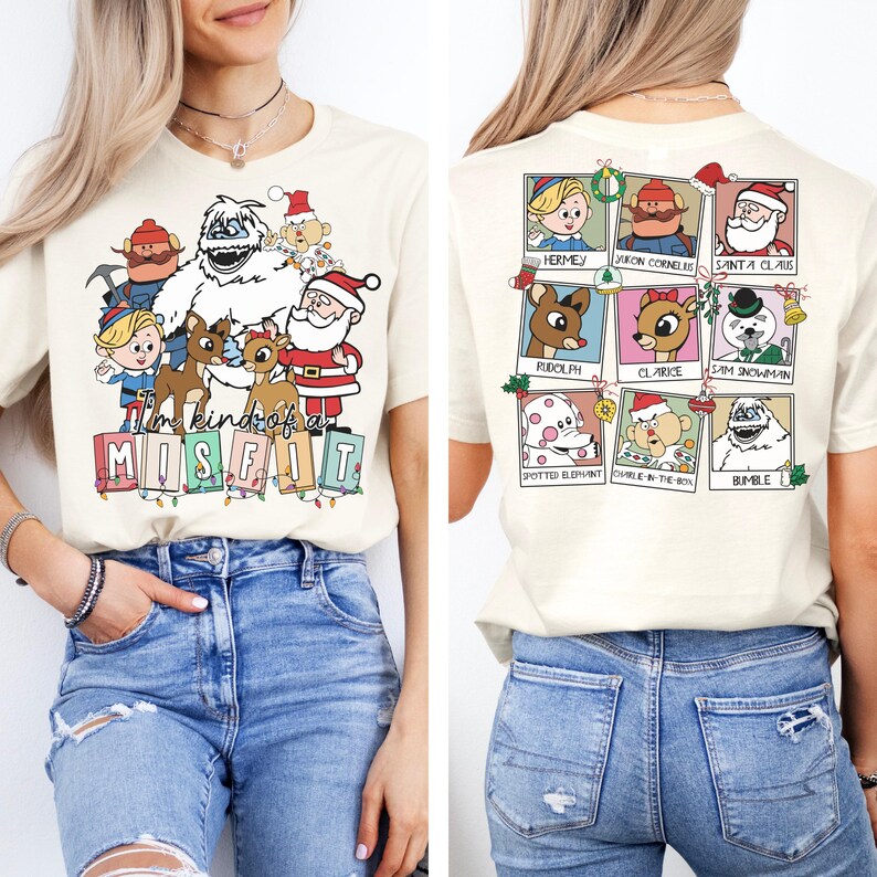 I'm Kind of a Misfit T-shirt, Misfit Toys Movie Shirt, Two Sided Xmas ...