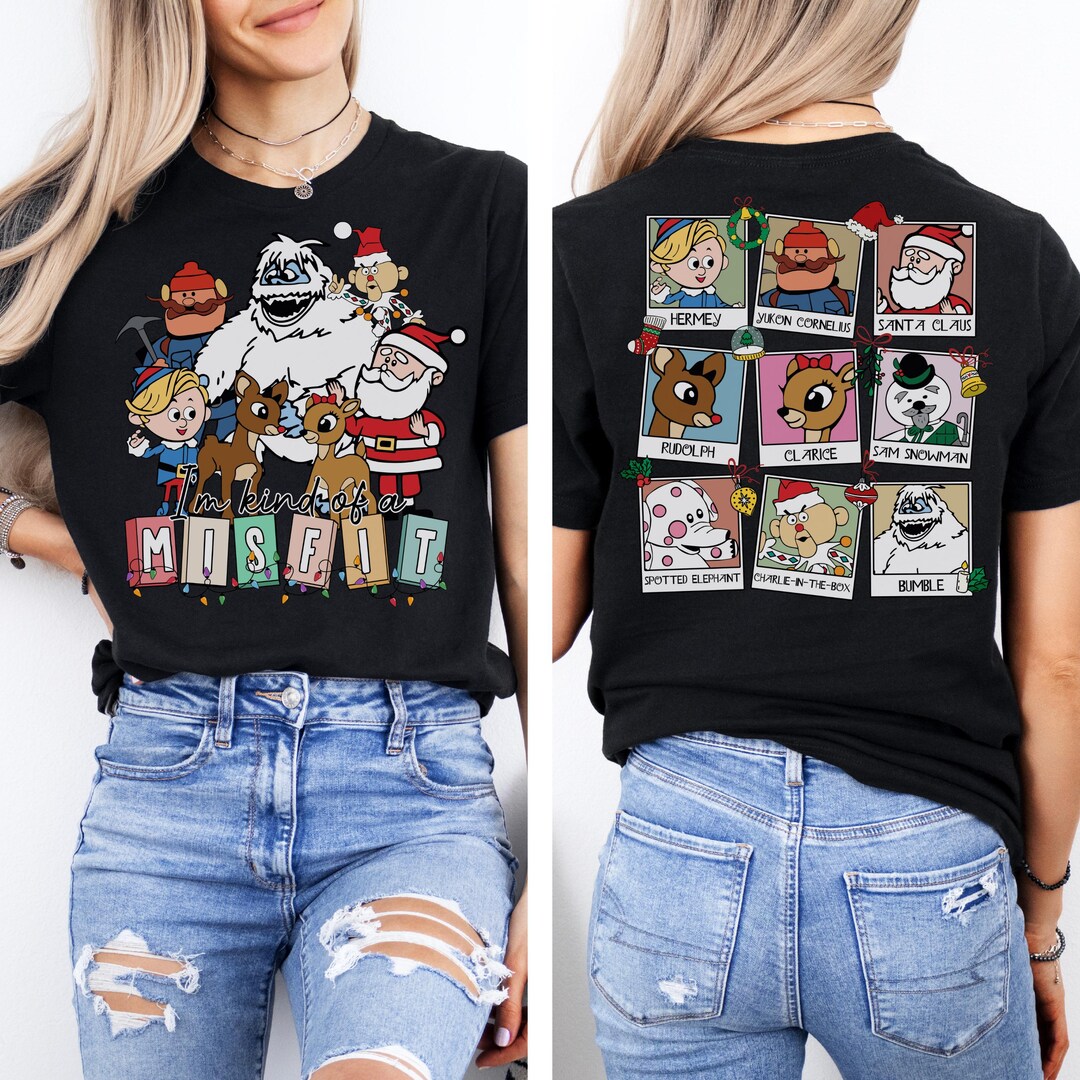 I'm Kind of a Misfit T-shirt, Misfit Toys Movie Shirt, Two Sided Xmas ...
