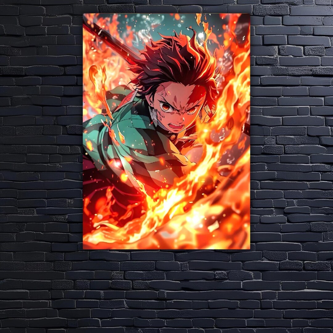 Tanjiro Kamado Metal Wall Art | Demon Slayer Anime Poster - Etsy Canada