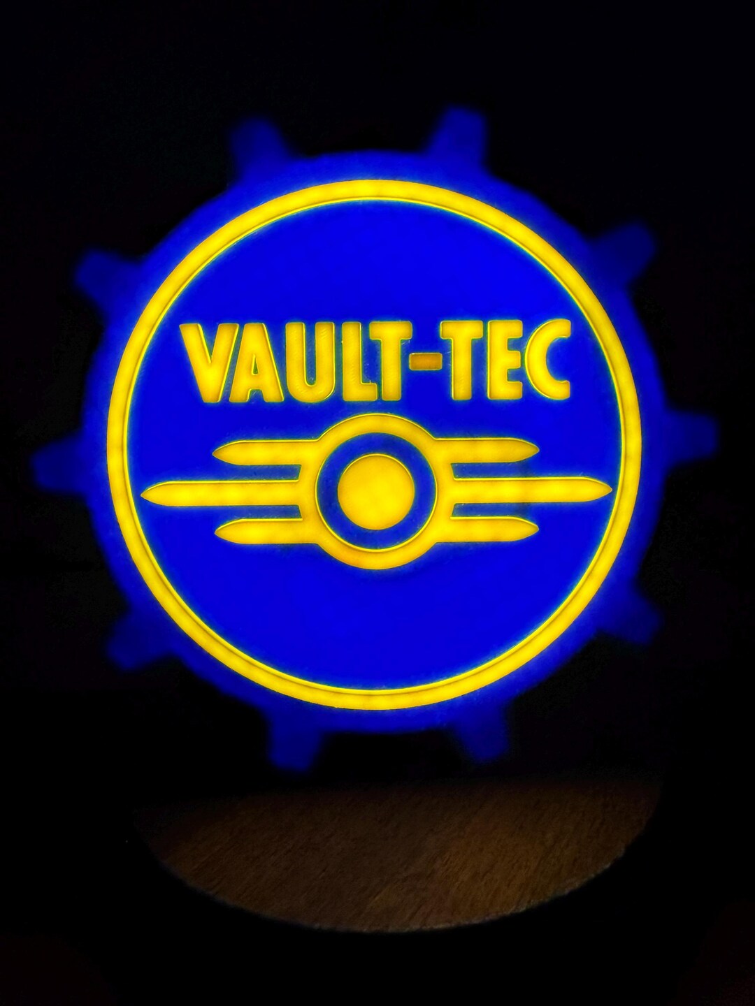 The Fallout Vault Tech LED Light Box Decor for Gaming, Stream Setup 3d ...