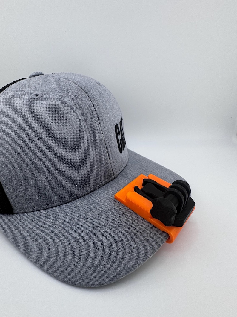 Hands-free POV Hat Mount 3D Printed Brim Clip for Action Cameras - Etsy