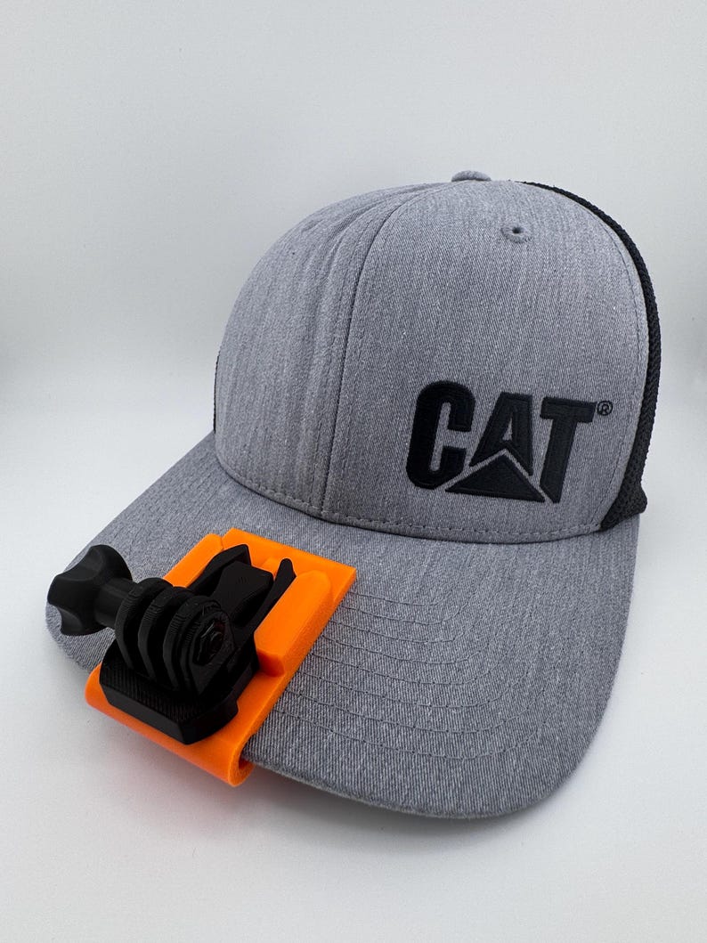 Hands-free POV Hat Mount 3D Printed Brim Clip for Action Cameras - Etsy