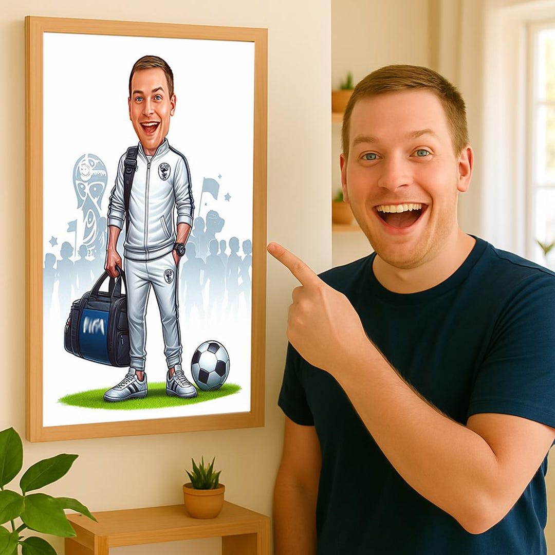 Personalized Coach Cartoon Picture, Humorous Coach Caricature, Humorous ...