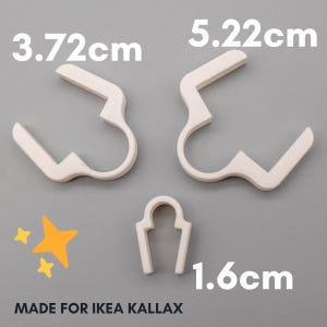 Ikea Kallax 1.6/3.7/5.2 Cm | 0.63/1.5/2.1 in Cable Clips - Easily ...