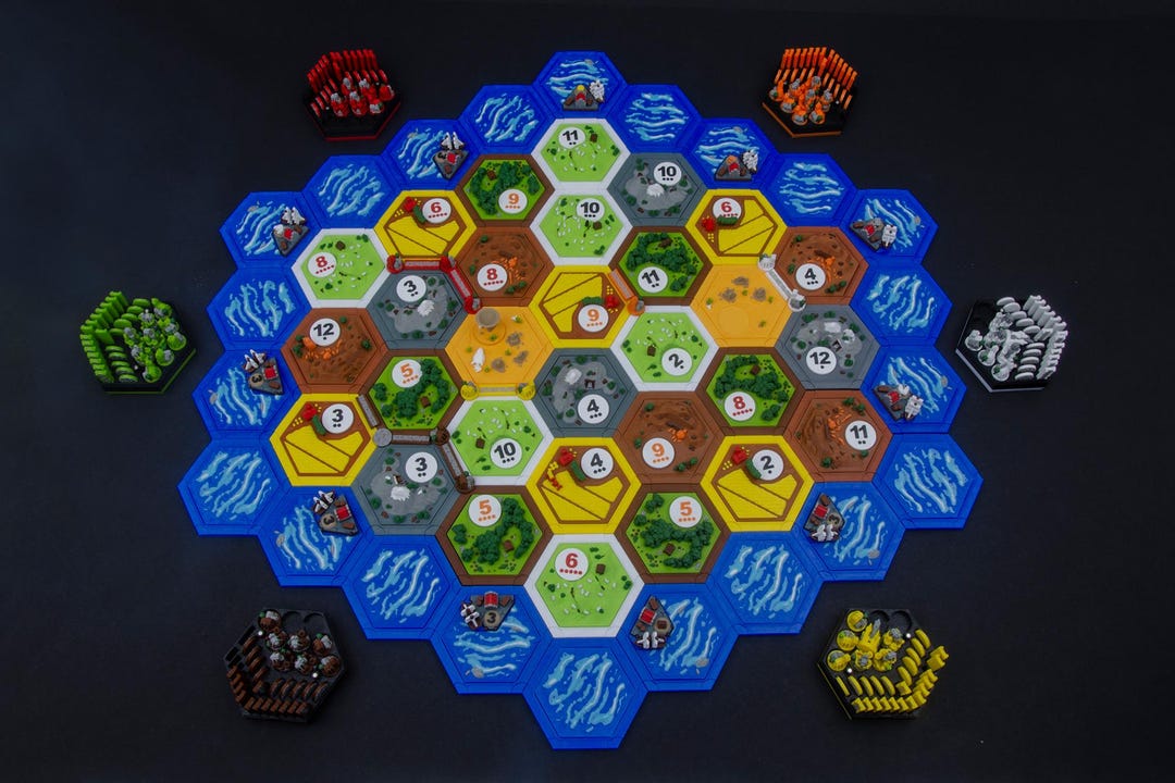 BASIC Settler of Catan 3D Upgrade Kit for 3-6 Players - Etsy