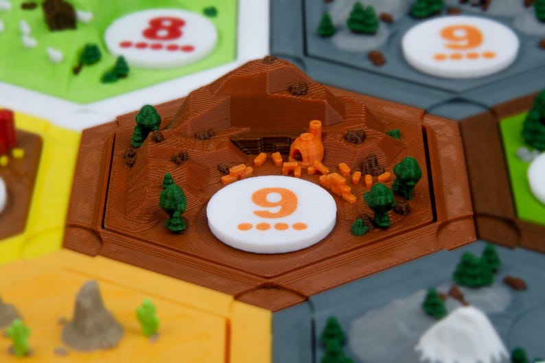 BASIC Settler of Catan 3D Upgrade Kit (3-6 Players) - Etsy
