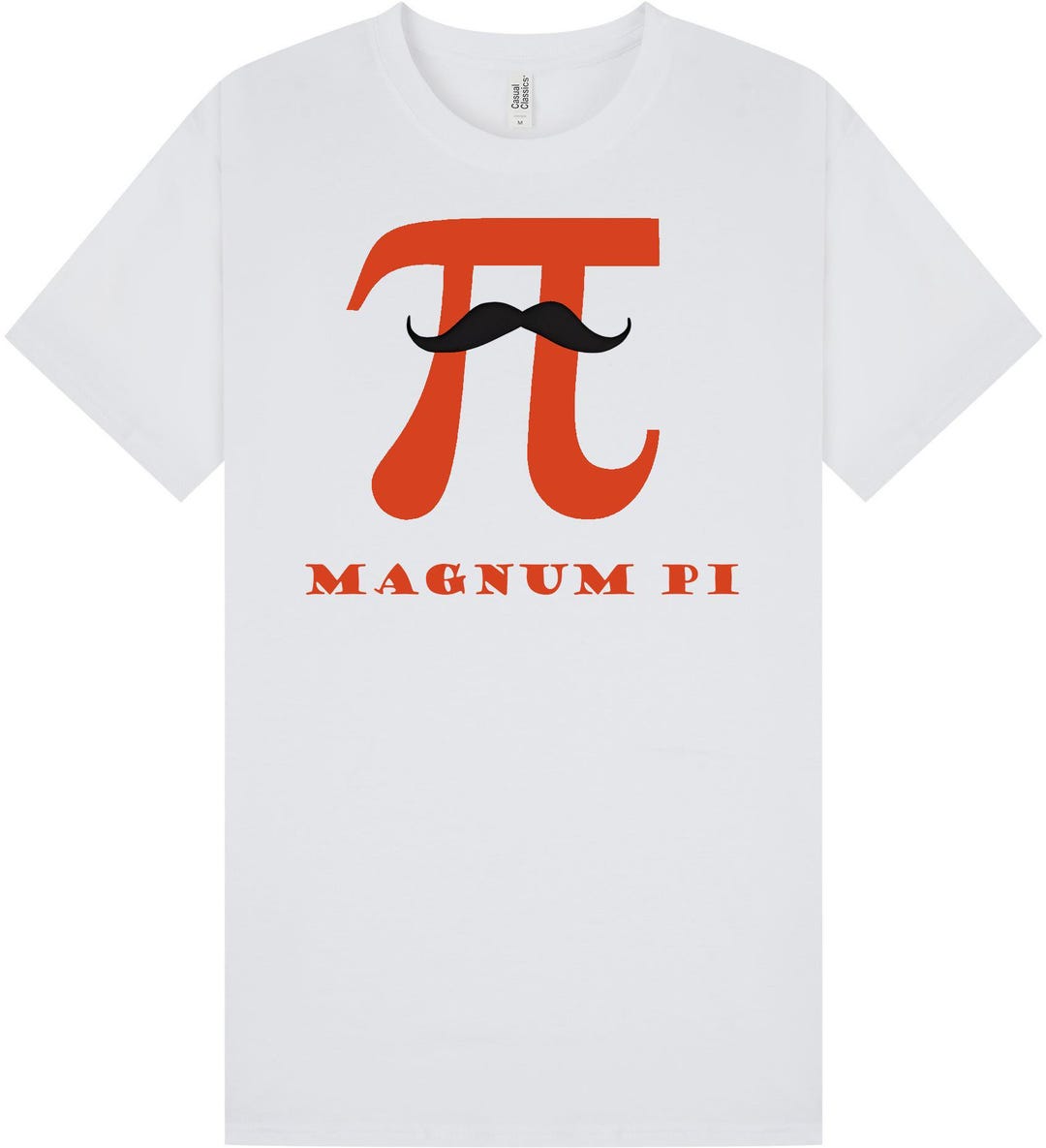White Magnum Pi Symbol T-shirt - Etsy
