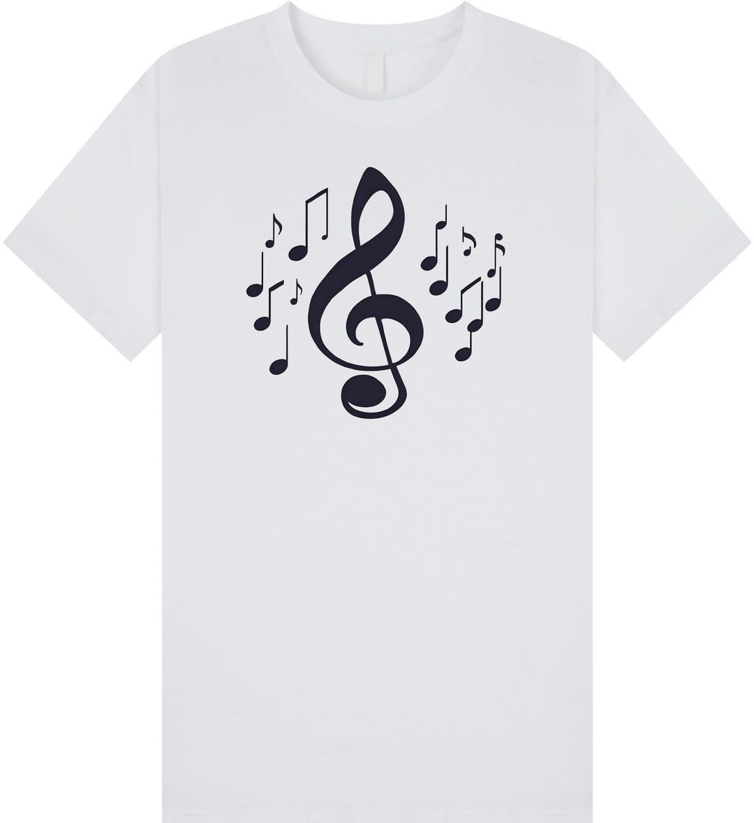 Treble Clef and Music Notes (8 Colours to Choose From) - Etsy