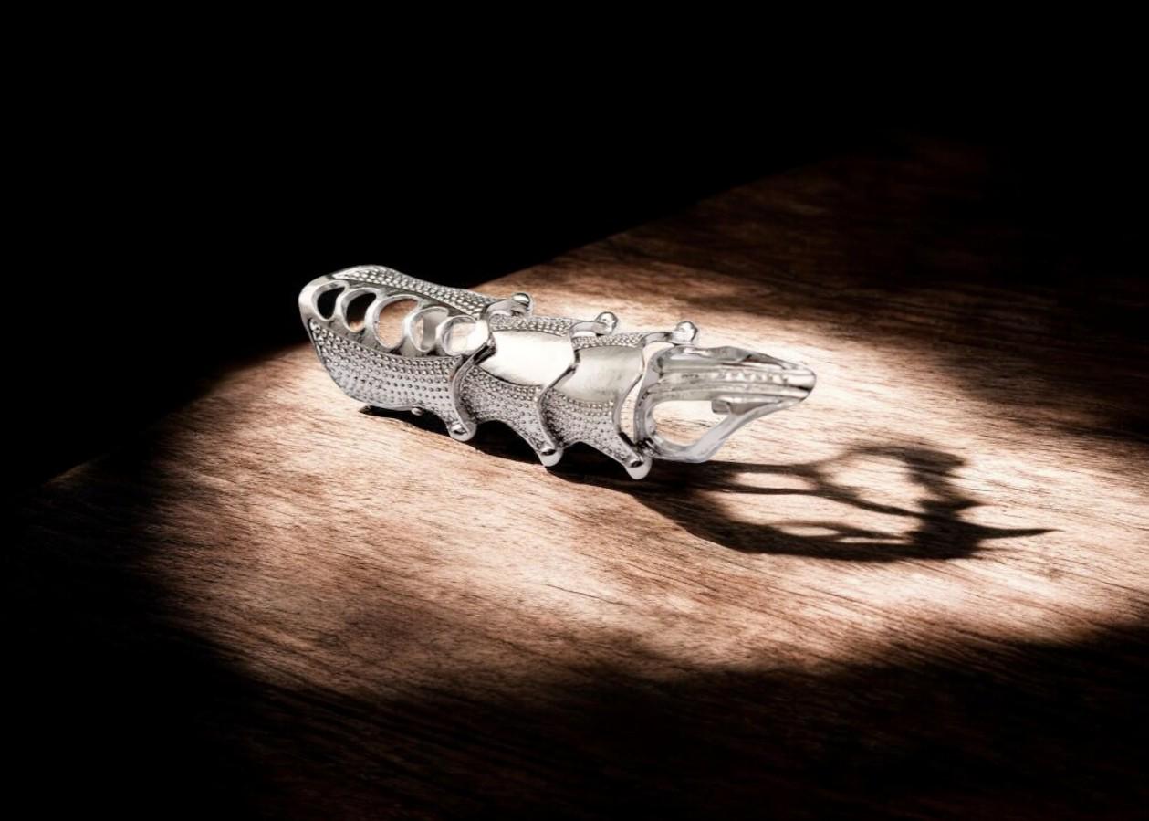 Gothic Punk Skull Knuckle Ring – Adjustable Gold Alloy Midi Finger Ring ...