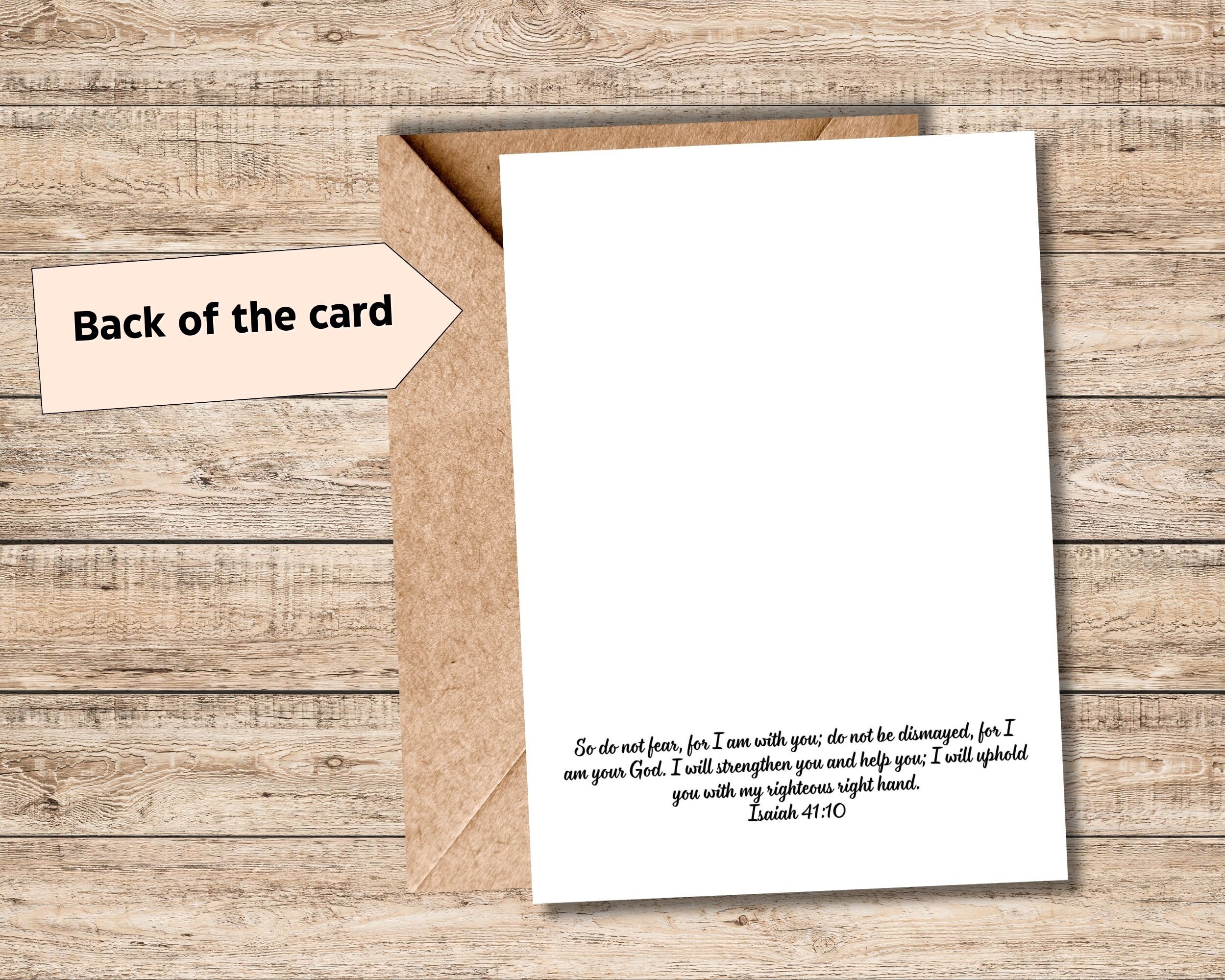 Christian Get Well Soon Print at Home Greeting Card - Etsy
