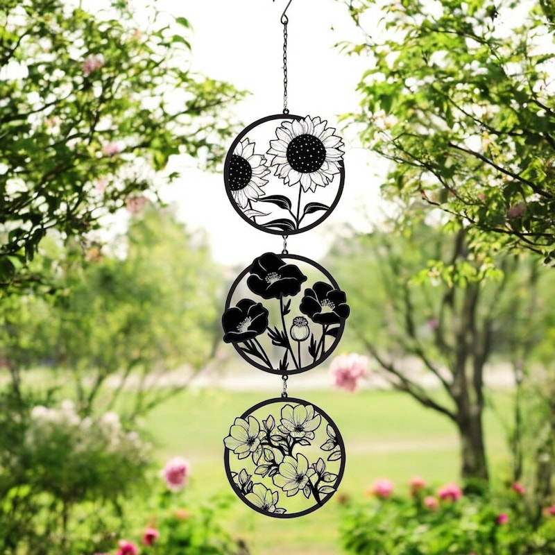 Hanging Kinetic Art Outdoor - Etsy UK