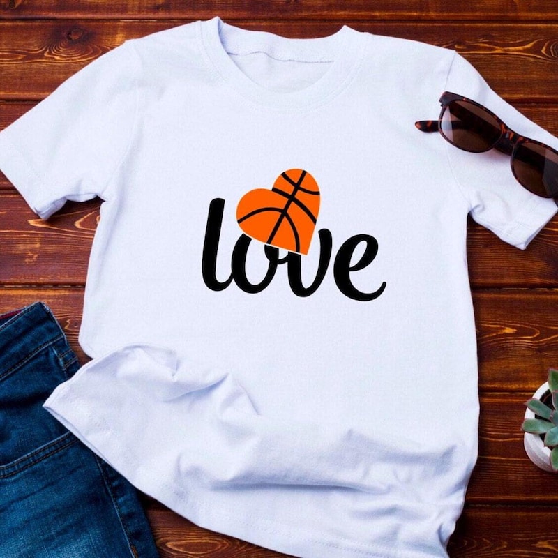 Basketball Heartbeat Svg - Etsy