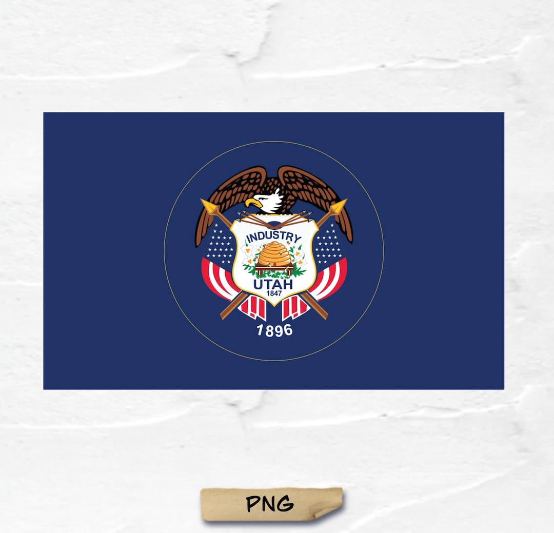 Utah State Flag Png, US States Flag Utah PNG, Utah Flag Png, USA Flag ...