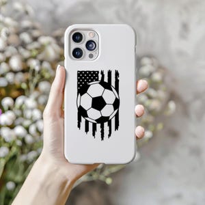 American Flag Soccer Ball SVG PNG: Distressed Patriotic Design (digital ...