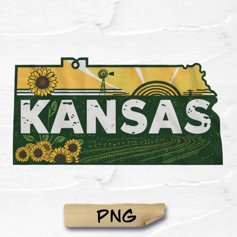 Jennifer Carolina State of Kansas - Etsy Canada