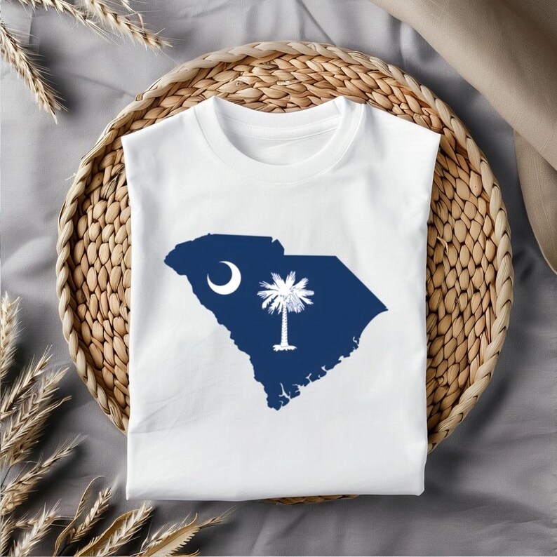 South Carolina Flag Map PNG: SC State Vector (digital Download) - Etsy