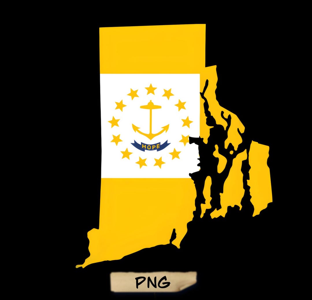 Rhode Island Map PNG, Rhode Island Flag PNG, Rhode Island Shirt, Rhode ...