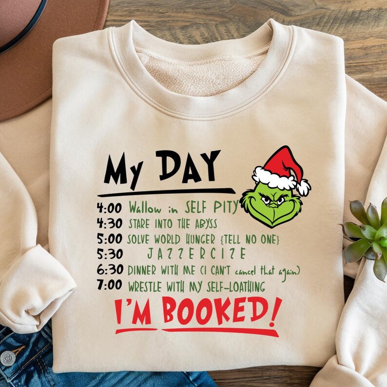 Grinch My Day I'M Booked, Svg Png, Grinch Face SVG, Grinrh Christmas ...