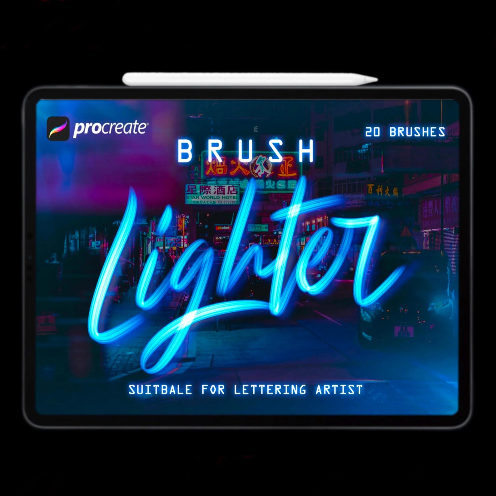 Light Brushes for Procreate, Procreate Lights Brushes , Lighter Brushes ...