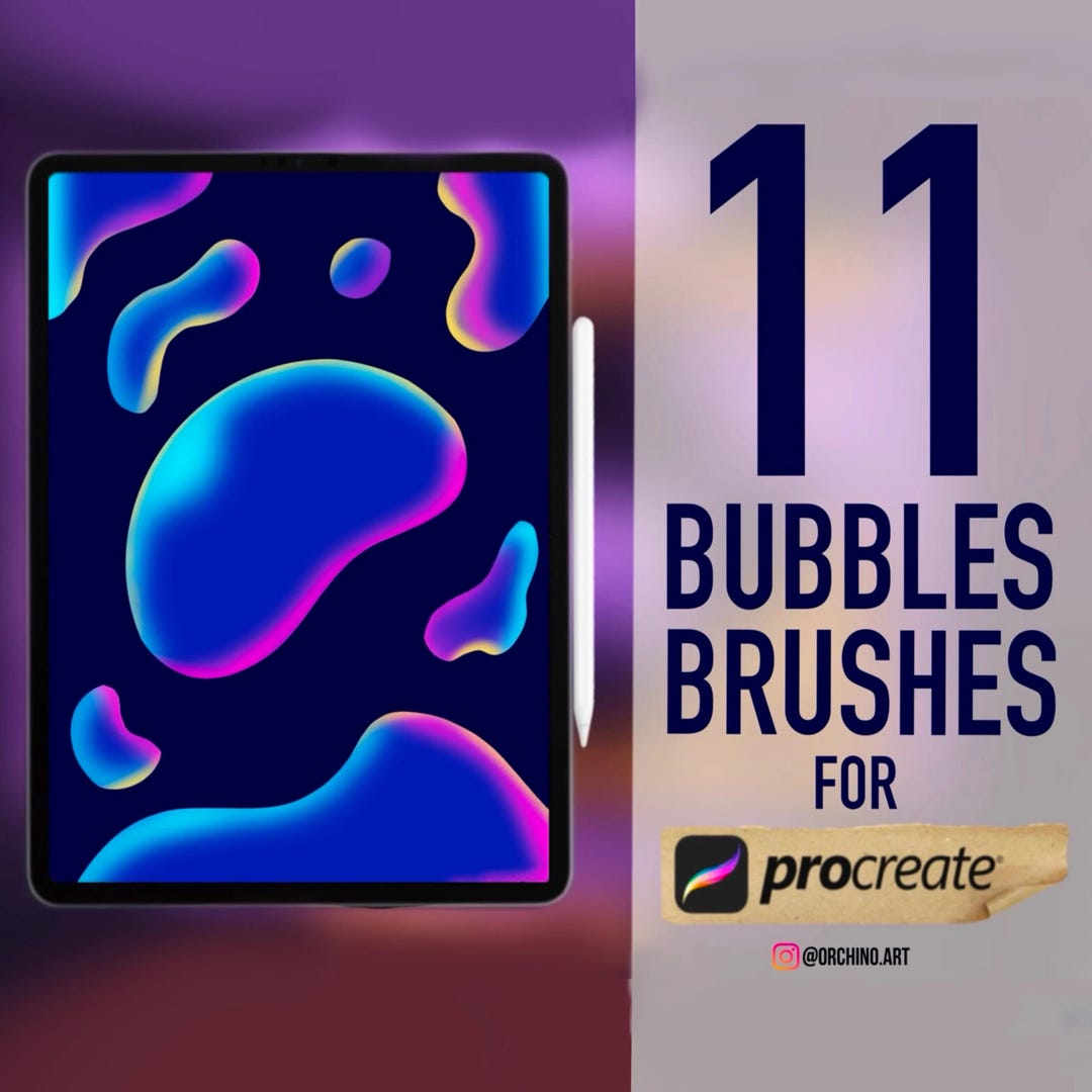 Bubbles Brushes for Procreate, Bubble Brush Set for Procreate, Procreate Bubble Stamps - Etsy