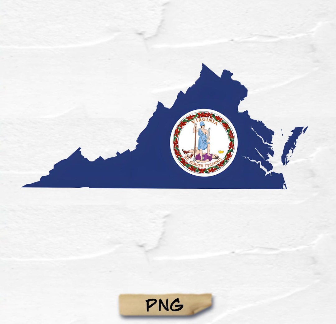 Virginia Map PNG, Virginia Flag PNG, Virginia Shirt , Virginia Vector ...