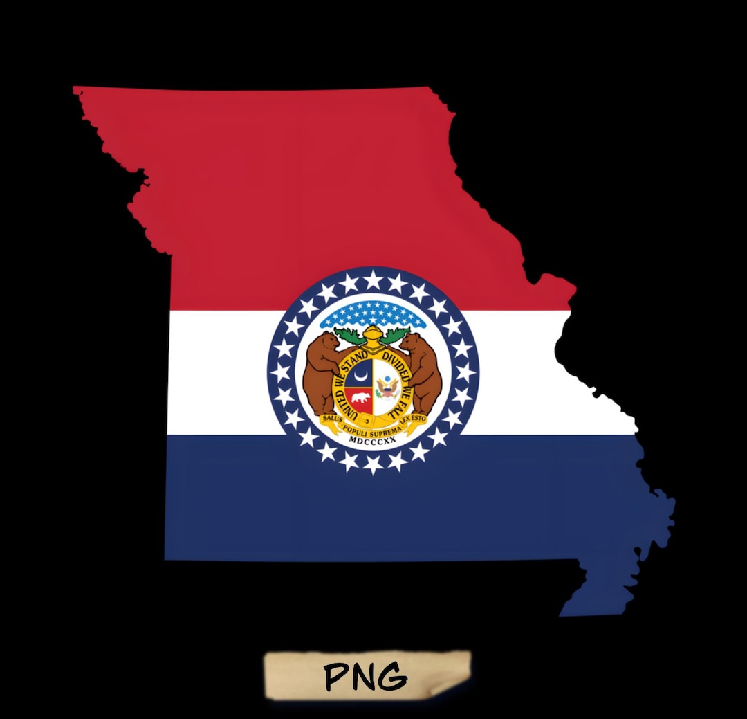Missouri Map PNG: State Flag Vector Design (digital Download) - Etsy