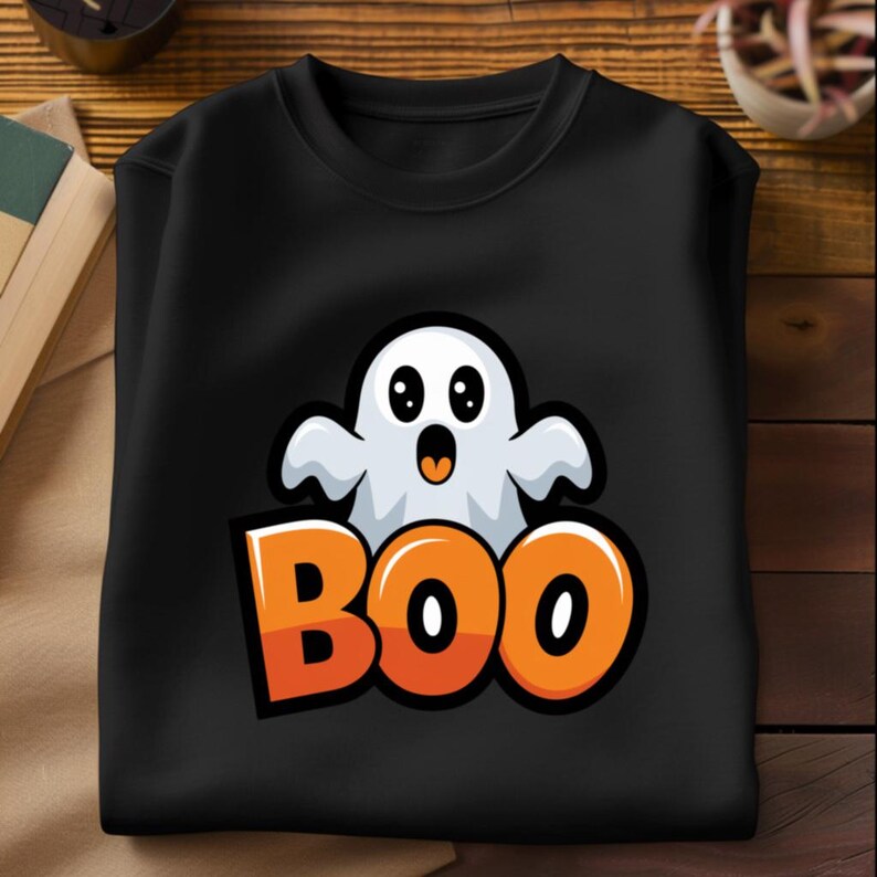 BOO Ghost PNG | Cute Halloween Clipart | Spooky Ghost Digital Download ...