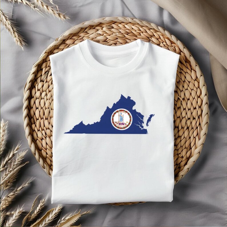Virginia Map PNG, Virginia Flag PNG, Virginia Shirt , Virginia Vector ...