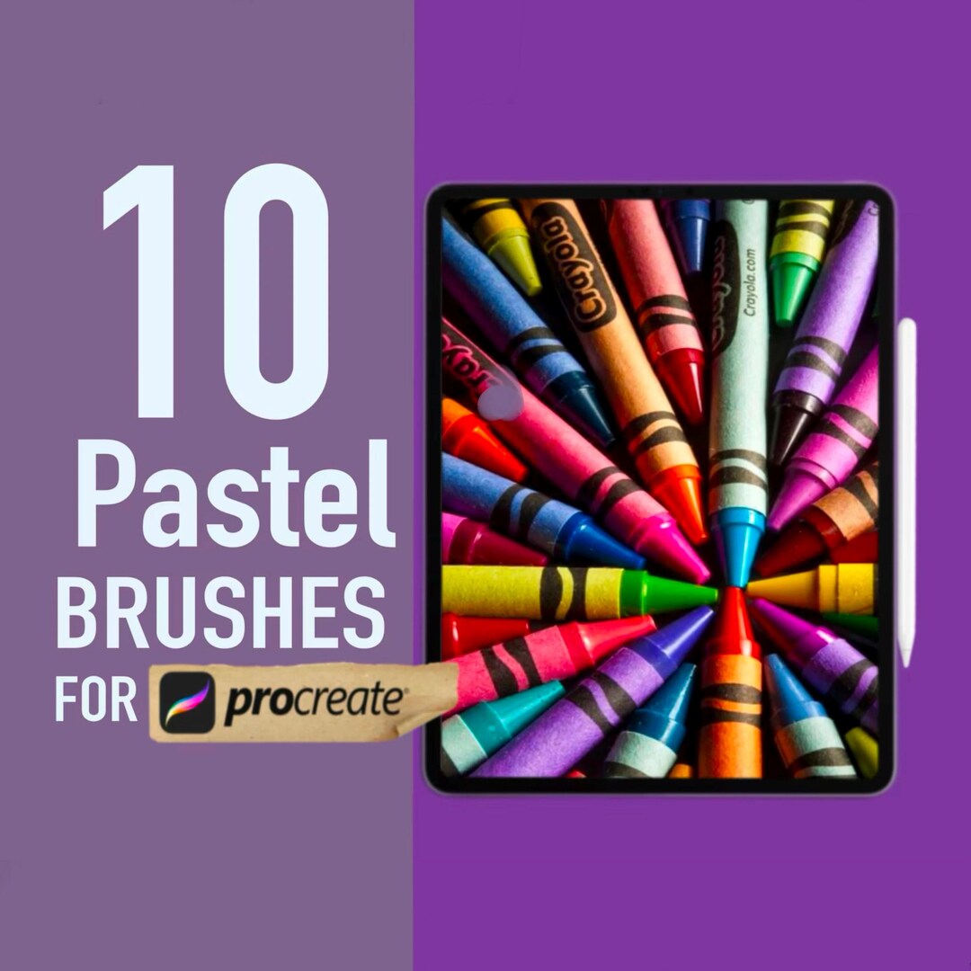 Crayon Brushes for Procreate - Etsy