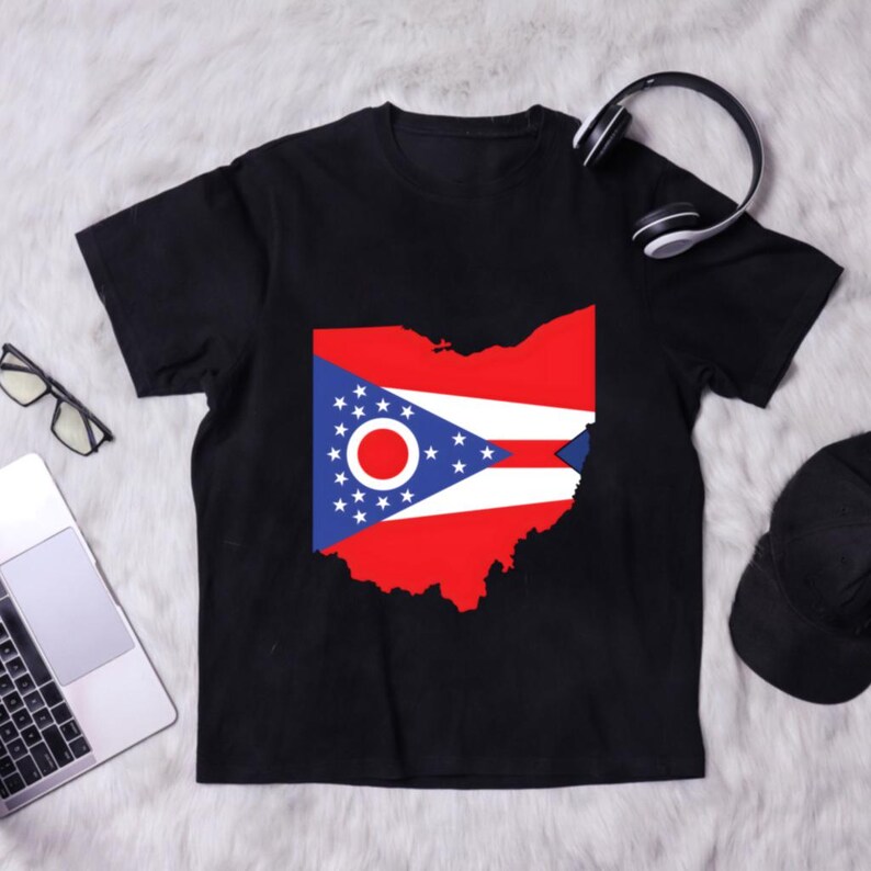 Ohio Map PNG, Ohio Flag PNG, Ohio Shirt ,ohio Vector, Design Ohio State ...
