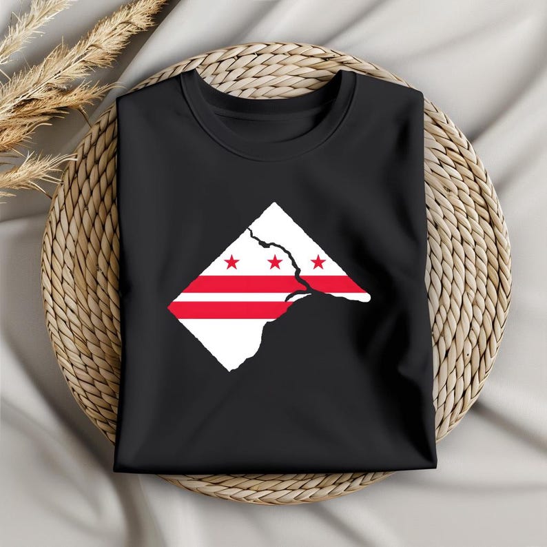 Washington DC Flag Map PNG: State Vector Design (digital Download) - Etsy