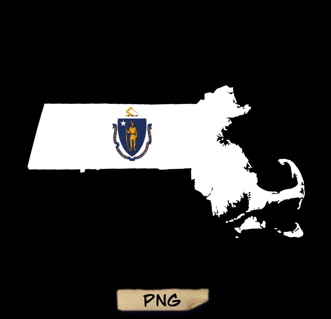 Massachusetts Map PNG, Massachusetts Flag PNG, Massachusetts Shirt ...