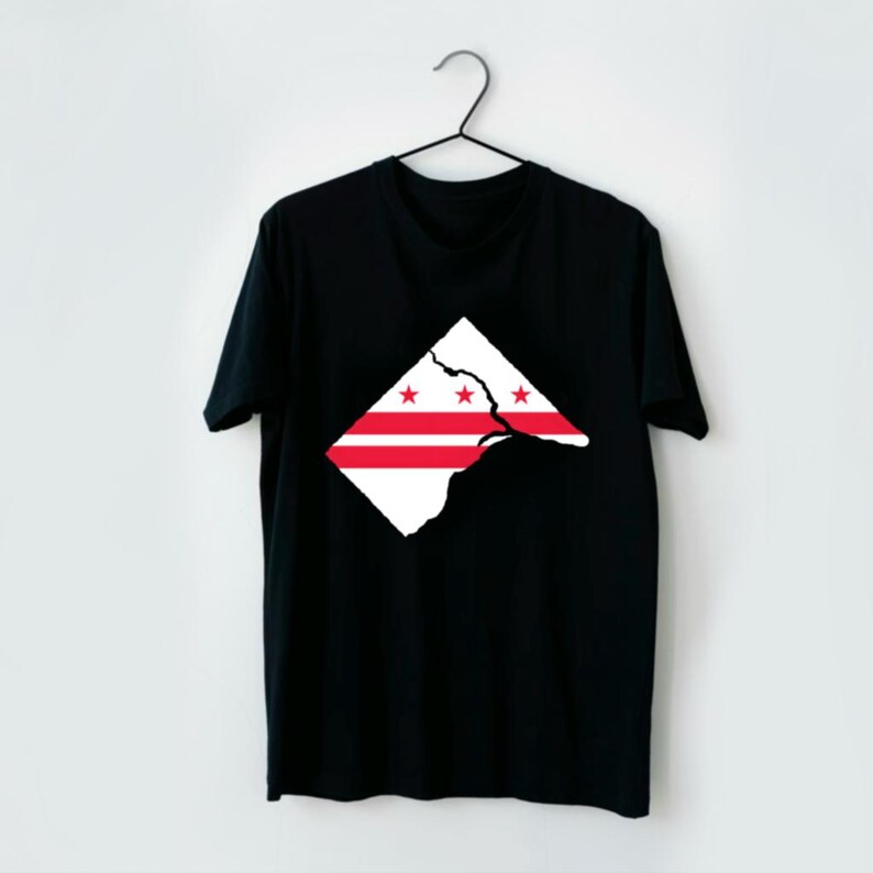 Washington DC Flag Map PNG: State Vector Design (digital Download) - Etsy