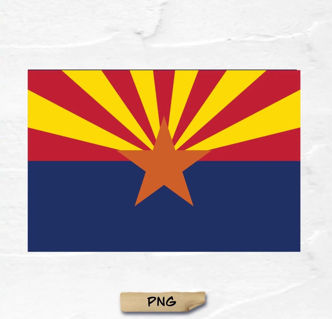 Arizona State Flag Png, US States Flag Arizona PNG, Arizona Flag Png ...