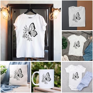 Floral Butterfly SVG: Boho Cut File (digital Download) - Etsy