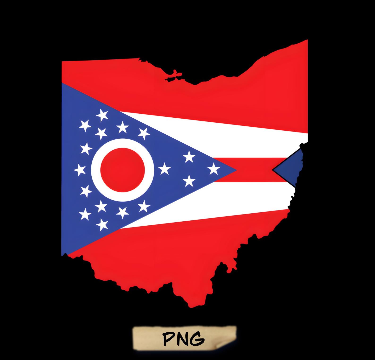 Ohio Map PNG, Ohio Flag PNG, Ohio Shirt ,ohio Vector, Design Ohio State ...
