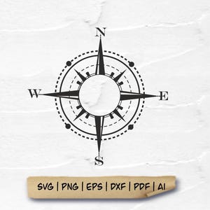 Adventure Compass, Nautical Compass, Svg, Compass Clipart, Instant ...