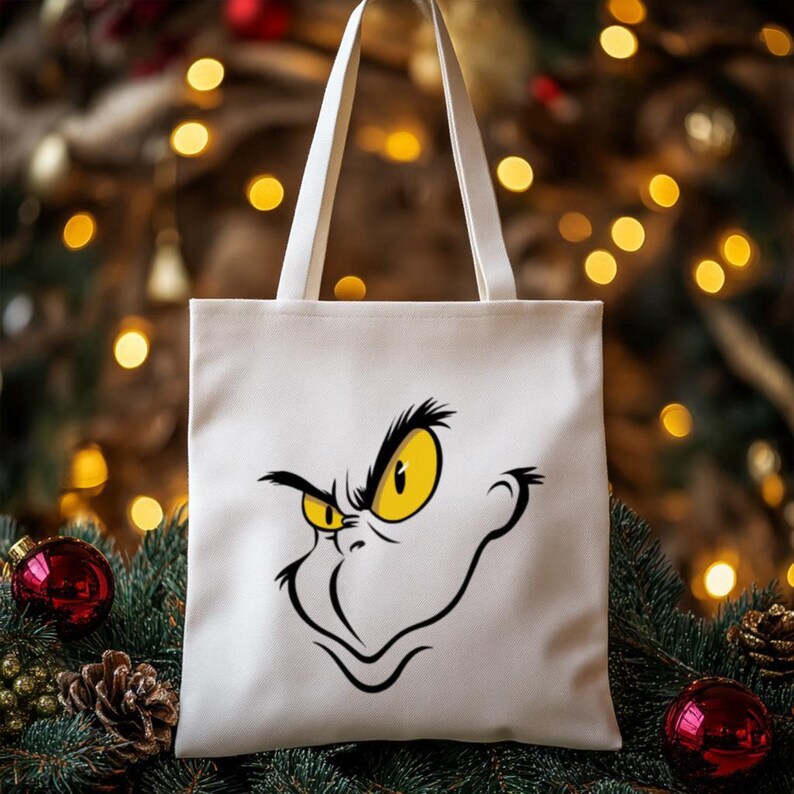 Grinch Face Christmas Clipart: Holiday SVG PNG Design (digital Download ...