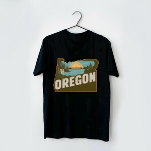 Retro Oregon State Map PNG: Travel Vector Design (digital File) - Etsy