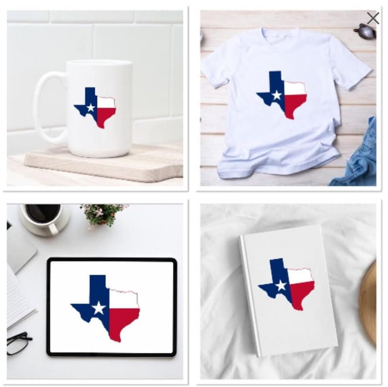 Texas Map Flag SVG: State Vector Cut Files (digital Download) - Etsy