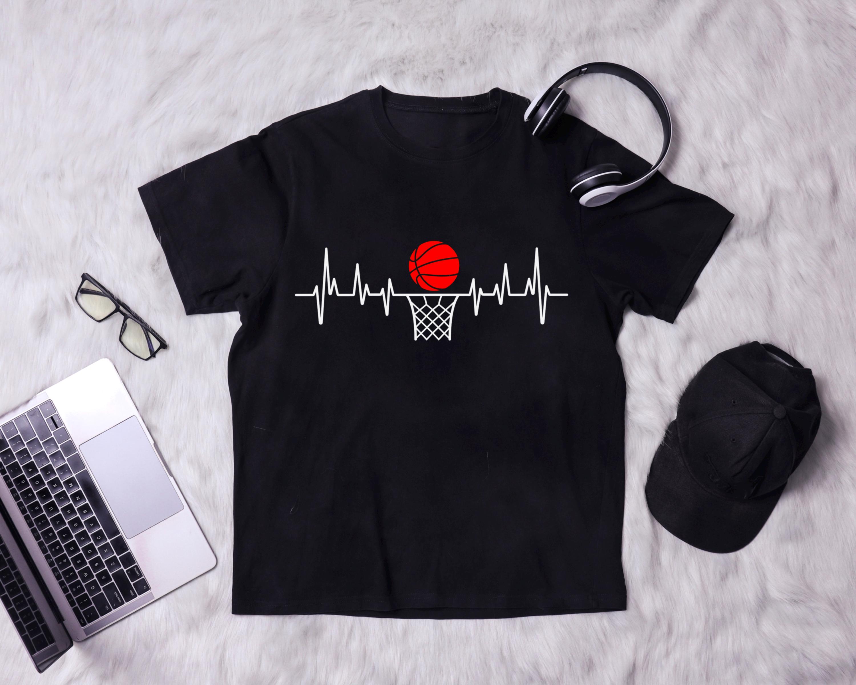 Basketball Heartbeat SVG: Sports Life Design (digital Download) - Etsy