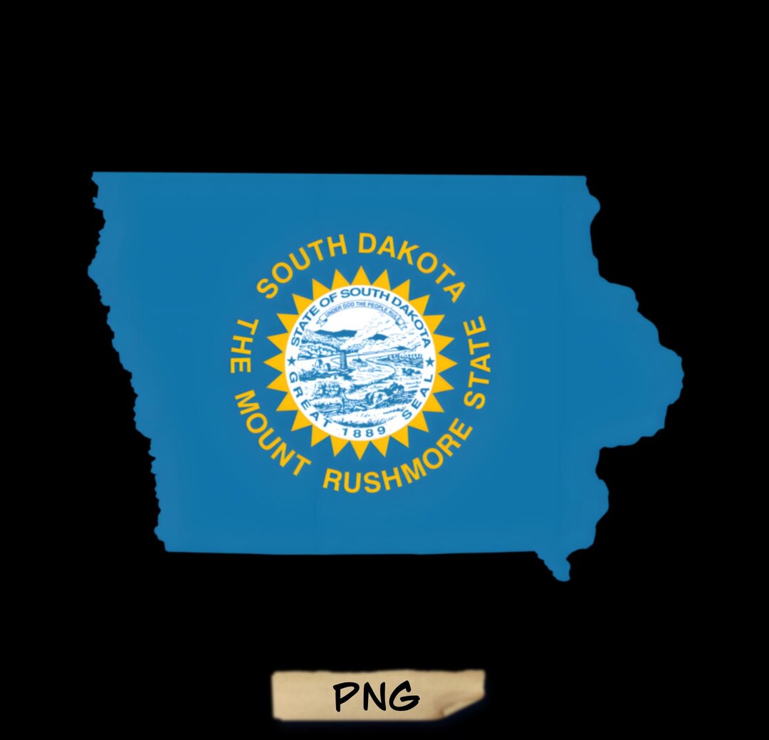 South Dakota Map Png, United States of America Vector Files, South ...