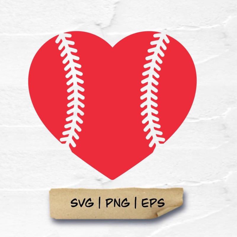 Baseball Heart - Etsy