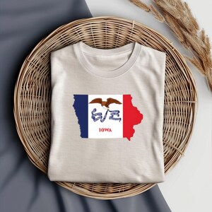Iowa Map PNG, Iowa Flag PNG, Iowa Shirt, Iowa Vector, Design Iowa State ...
