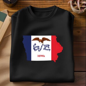 Iowa Map PNG, Iowa Flag PNG, Iowa Shirt, Iowa Vector, Design Iowa State ...