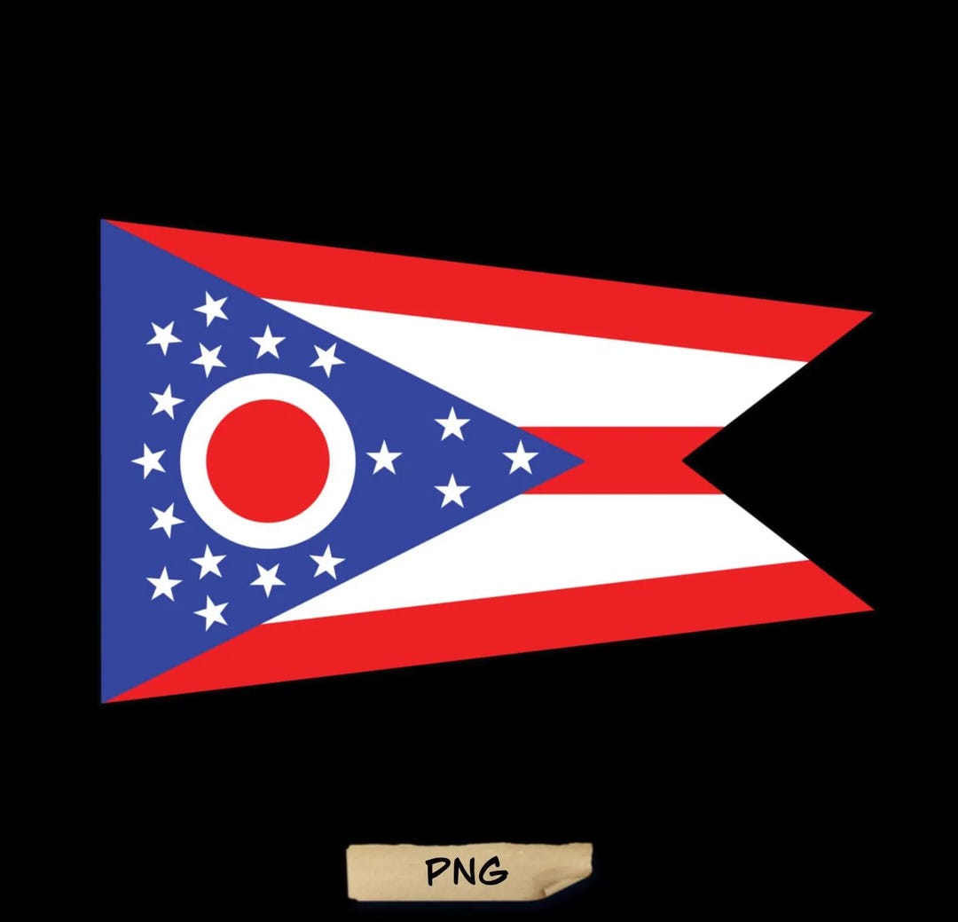 Ohio State Flag Png, US States Flag Ohio PNG, Ohio Flag Png, USA Flag ...