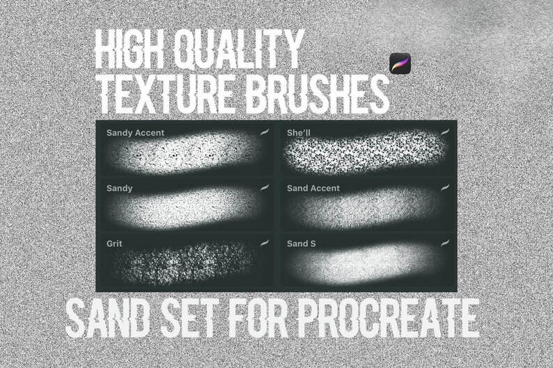 Sand Set for Procreate, High Quality Texture Brushes - Etsy